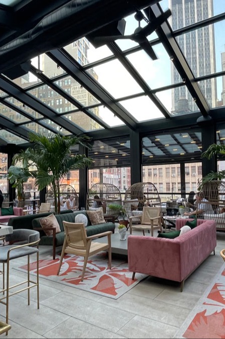 The Glass Ceiling, Manhattan, NY | Pergola Roof